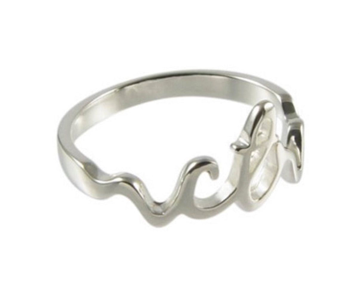 H13 Mormon LDS Unisex CTR Cursive Stainless Steel CTR Ring One Moment ...