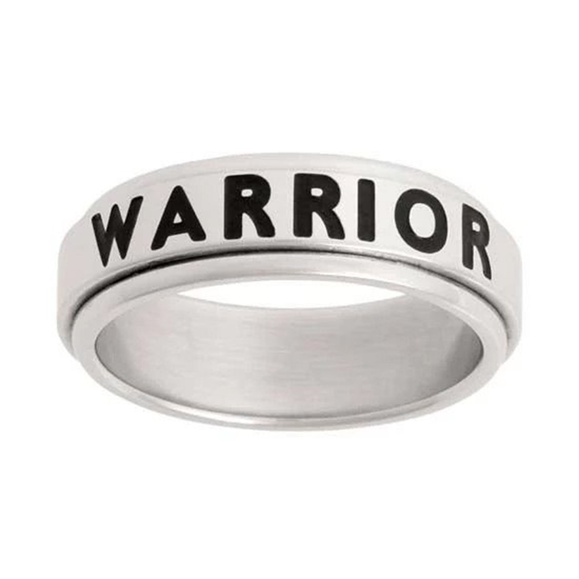 J41N Mormon LDS Unisex CTR Ring Spinner Warrior Stainless Steel One Mo ...